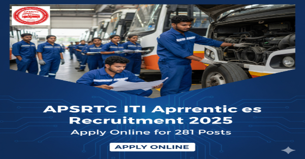 APSRTC ITI Apprentices Recruitment 2025 – 281 Posts, Apply Online